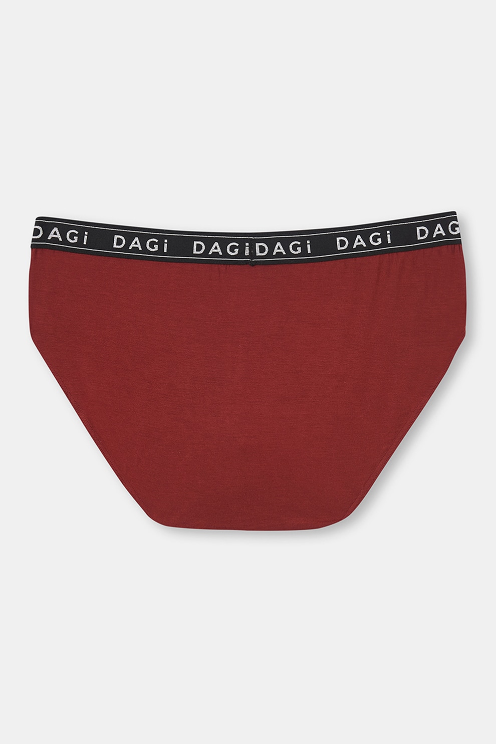 DAGI, Chiloti din amestec de modal cu banda logo in talie, Rosu inchis ...