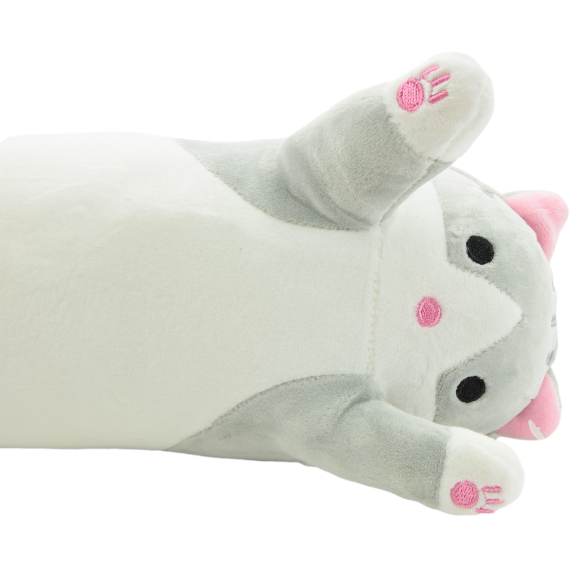 Jucarie de plus, pisica, 3 ani+, 50x13x14 cm, Gri - eMAG.ro