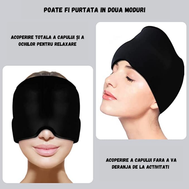 Masca cu gel pentru ameliorarea durerilor de cap, ochi umflati ...