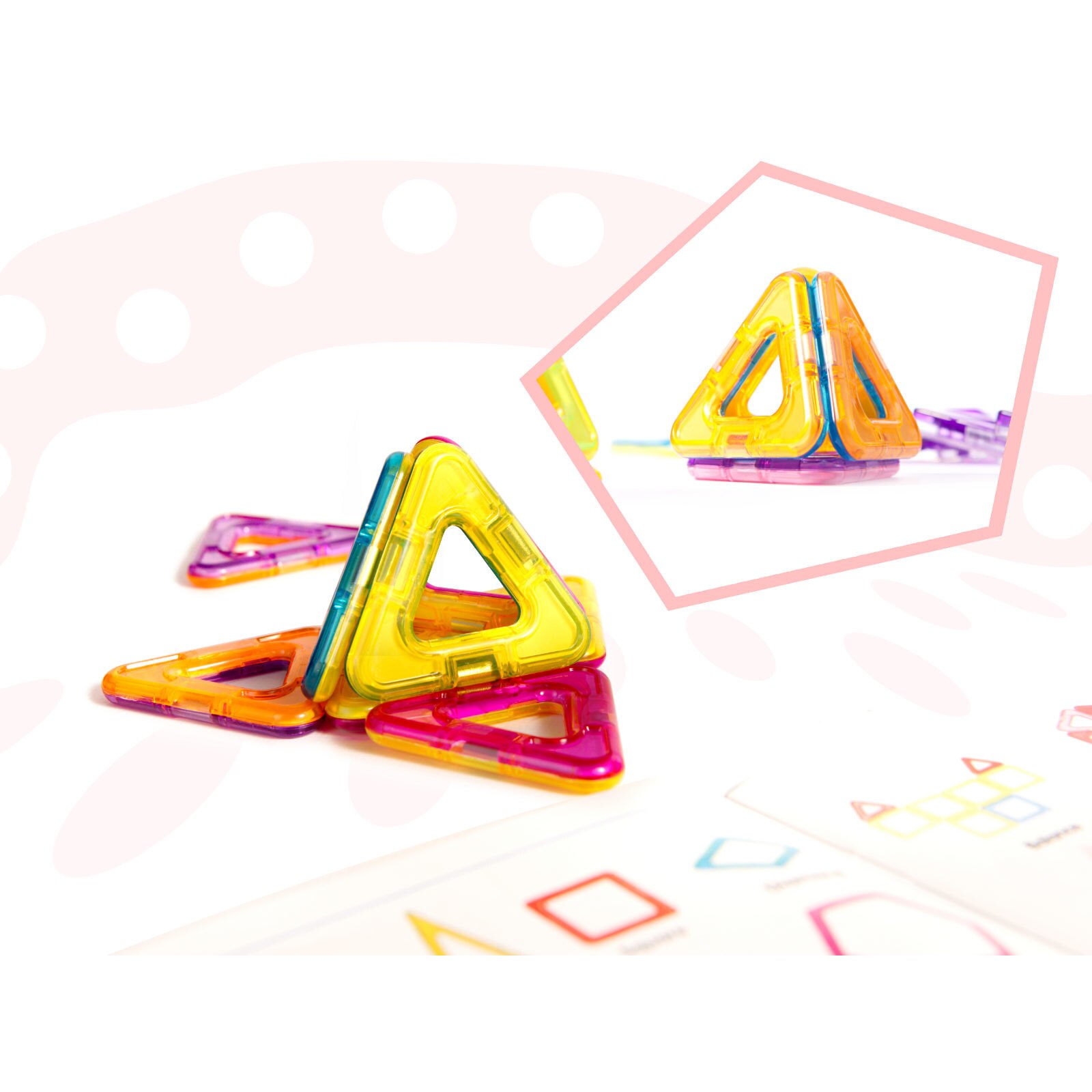 Set Inteligent de Constructie Smart Magnets 3D idealSTORE, Include 52 ...