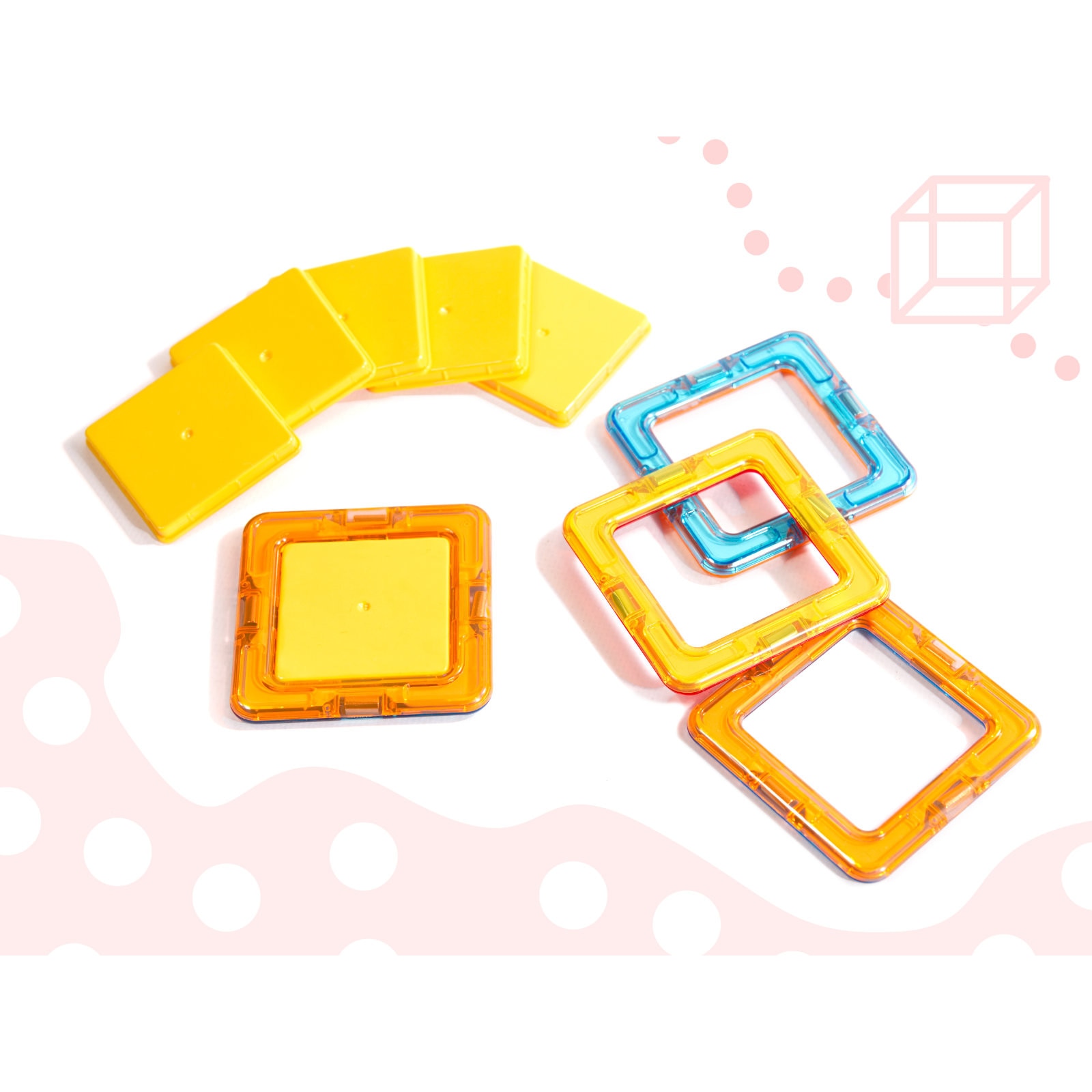 Образователни играчки IdealSTORE Smart Magnets 3D, Силни магнити ...