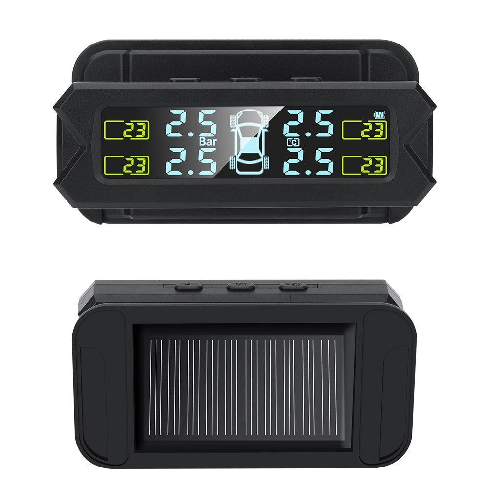 Система за следене на налягането в гумите Techstar Tpms Соларно зареждане 4 външни сензора