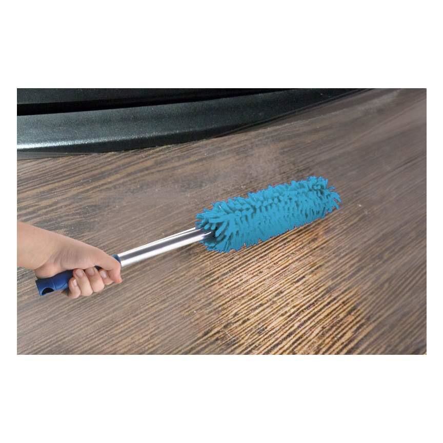 Pamatuf microfibra pentru praf cu maner telescopic, Albastru - eMAG.ro