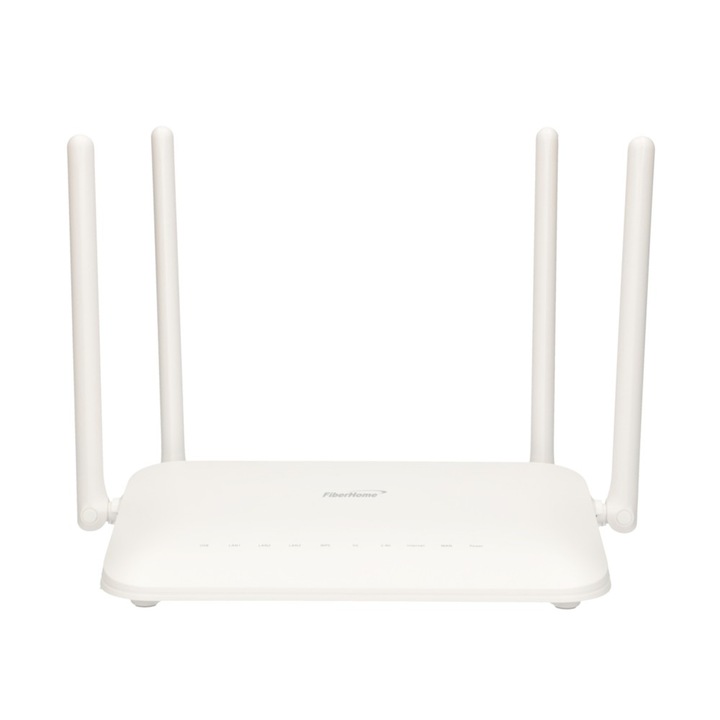 Router Wireless FiberHome SR1041K, WiFI 6, 1000 Mbps, Alb - eMAG.ro