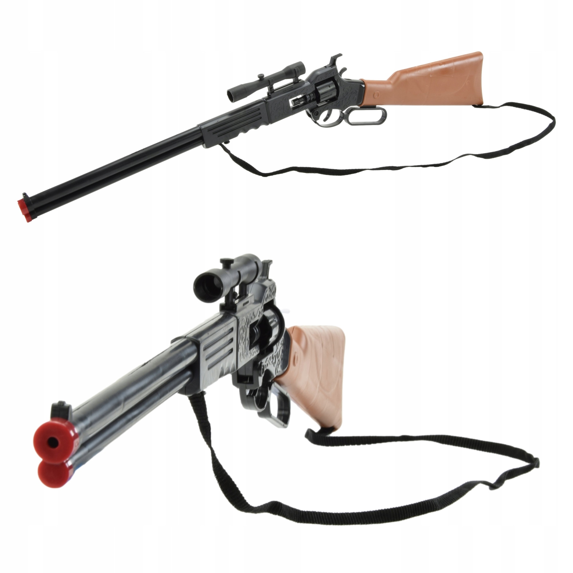 Pusca pentru copii, 64 cm, 14 ani+, Negru/Maro - eMAG.ro