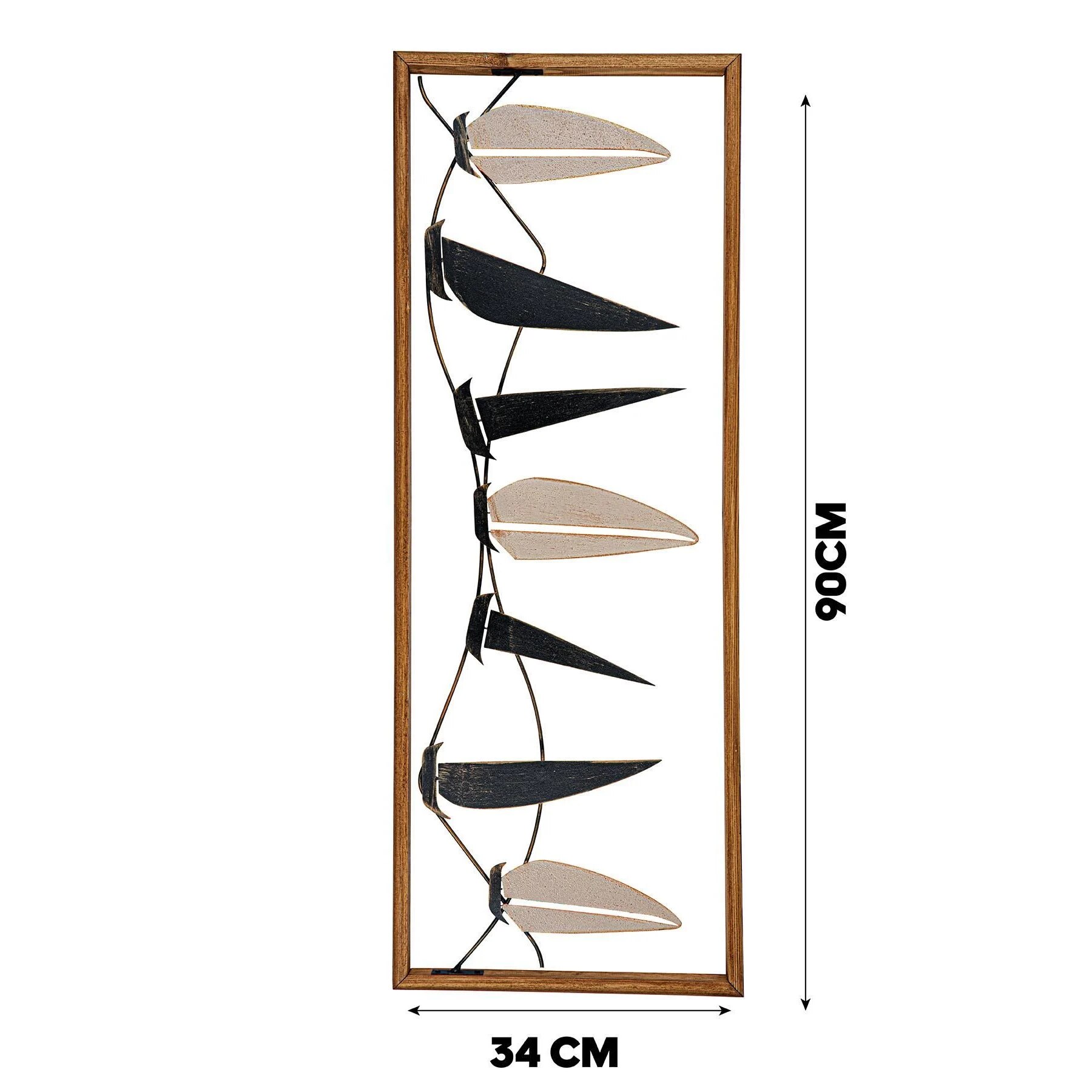 Panou metalic decorativ perete 3D, Deco Art Studio Casa, 90 x 34 cm ...
