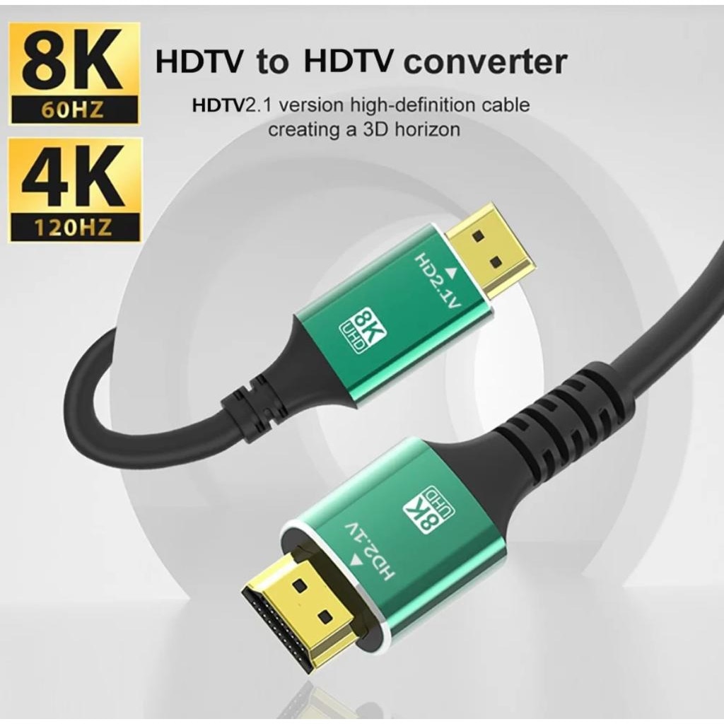 HDMI кабел, 8K, 48 Gbps, High Speed-4K, 120Hz, 8K, 60Hz, DTS X HDCP 2.1 ...