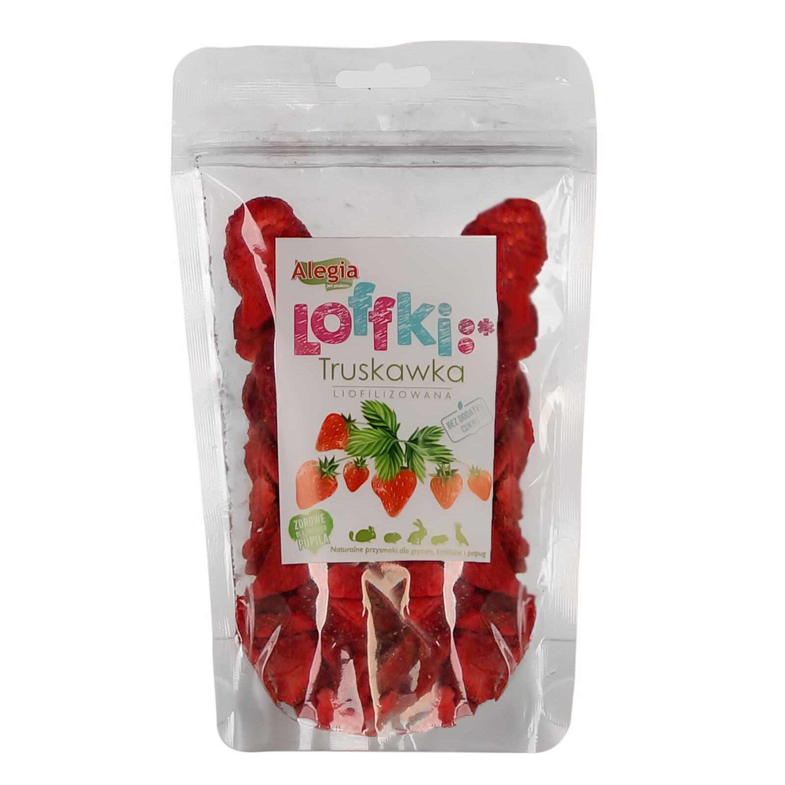 Capsuni liofilizate pentru rozatoare, Alegia, 20 g - eMAG.ro