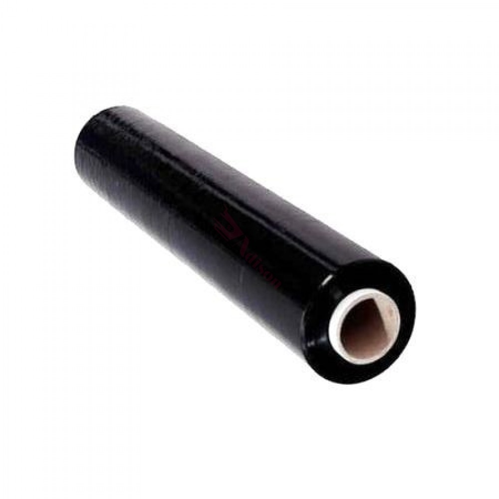 Folie stretch neagra Straparo, latime 250mm, grosime 23 my, tub carton ...