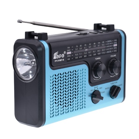 Radio Portabil pentru Camping cu Incarcare Solara, Acumulator 3.7V ...
