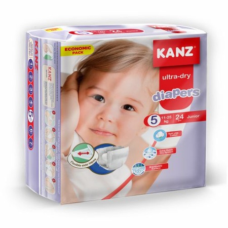 Scutece cu prindere laterala pentru copii Kanz Junior Nr.5, 11-25kg ...