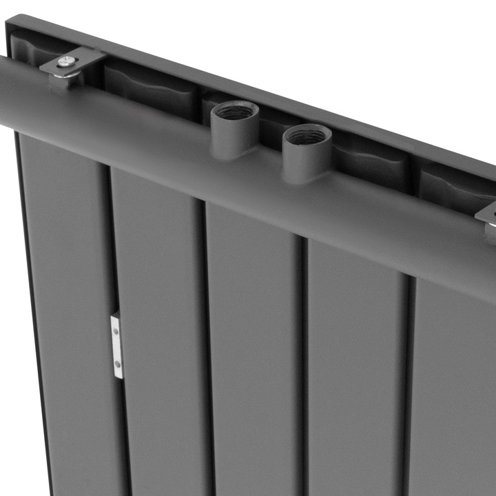 Radiator, ECD Germany, antracit, otel, 452 x 1600 mm, design modern ...