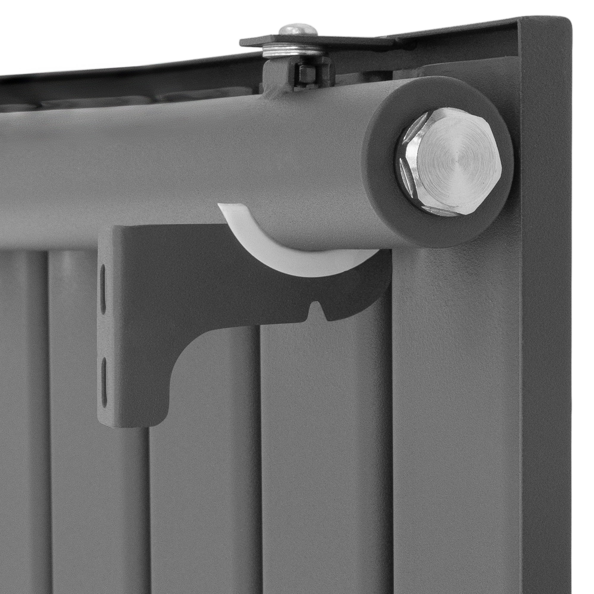 Radiator, ECD Germany, antracit, otel, 604 x 1800 mm, design modern ...