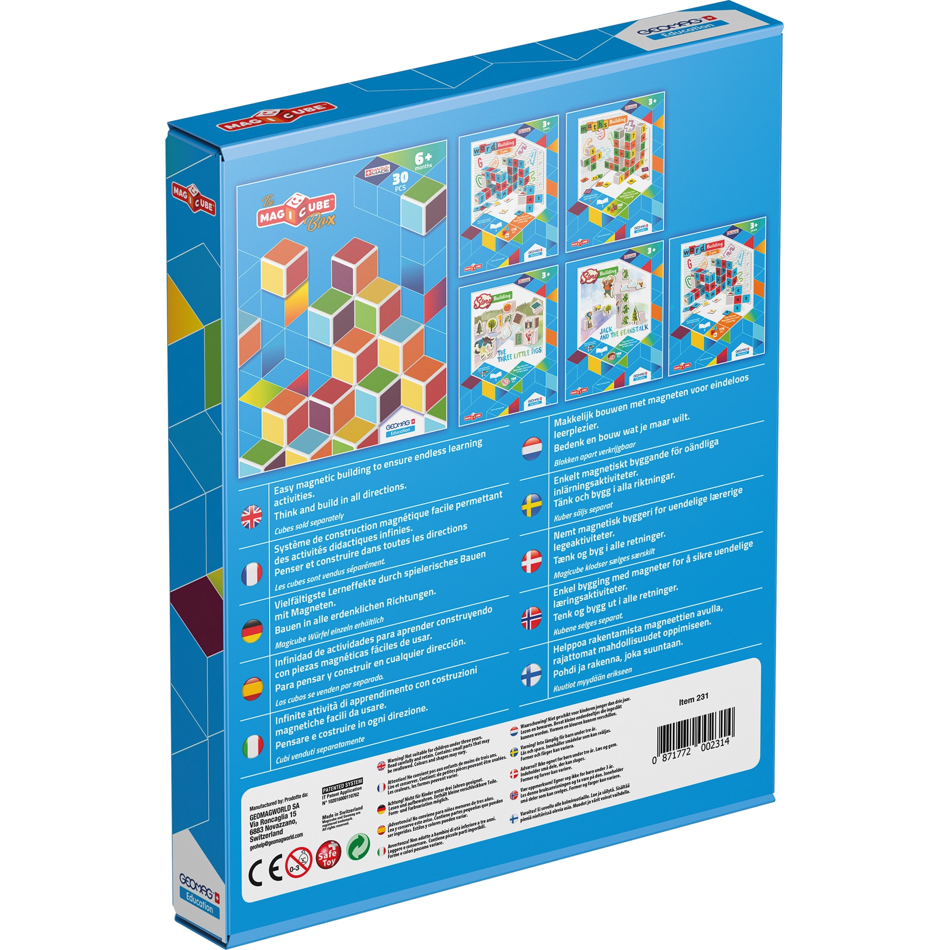 Cuburi magnetice Geomag Magicube cuburi cu povesti, Geomag 231 - eMAG.ro