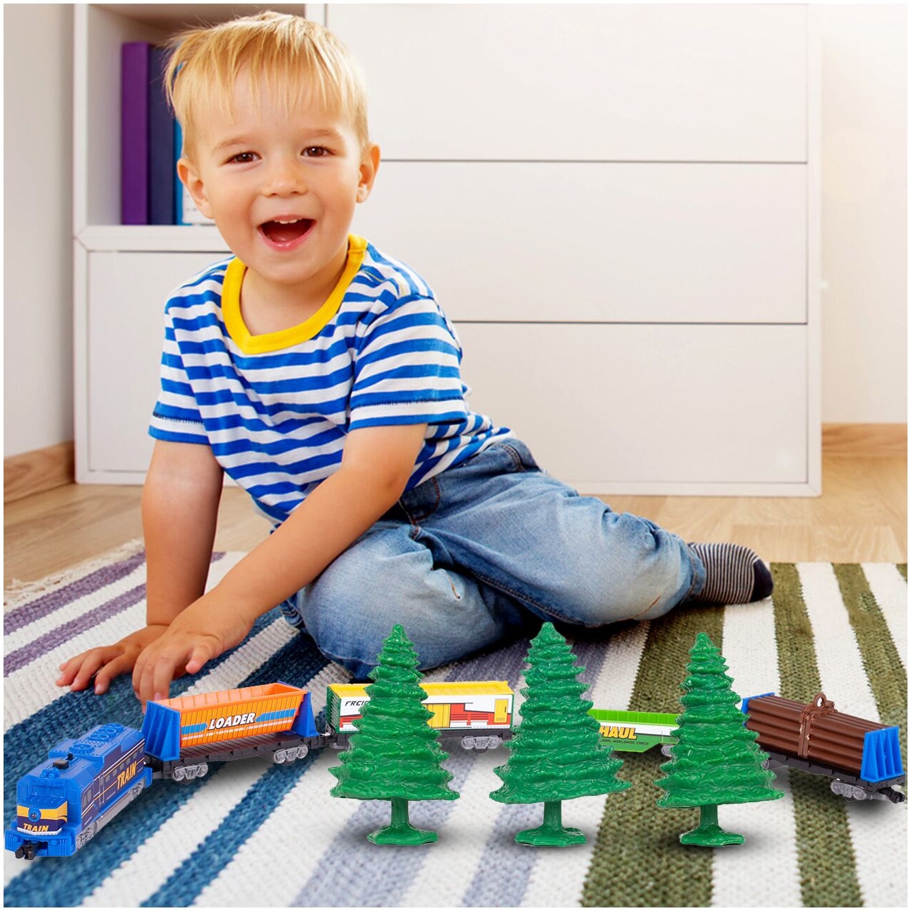 Circuit Trenulet Electric DIY "ISP Power Train World", 78 Piese, 1067 ...