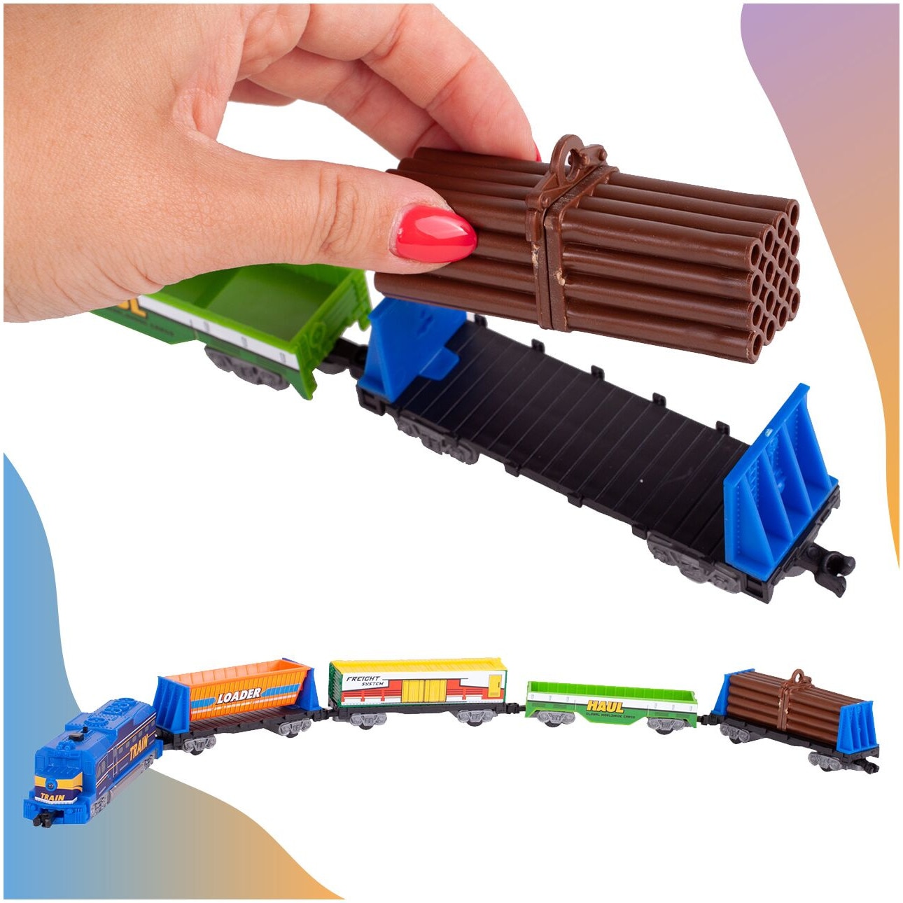 Circuit Trenulet Electric DIY "ISP Power Train World", 78 Piese, 1067 ...