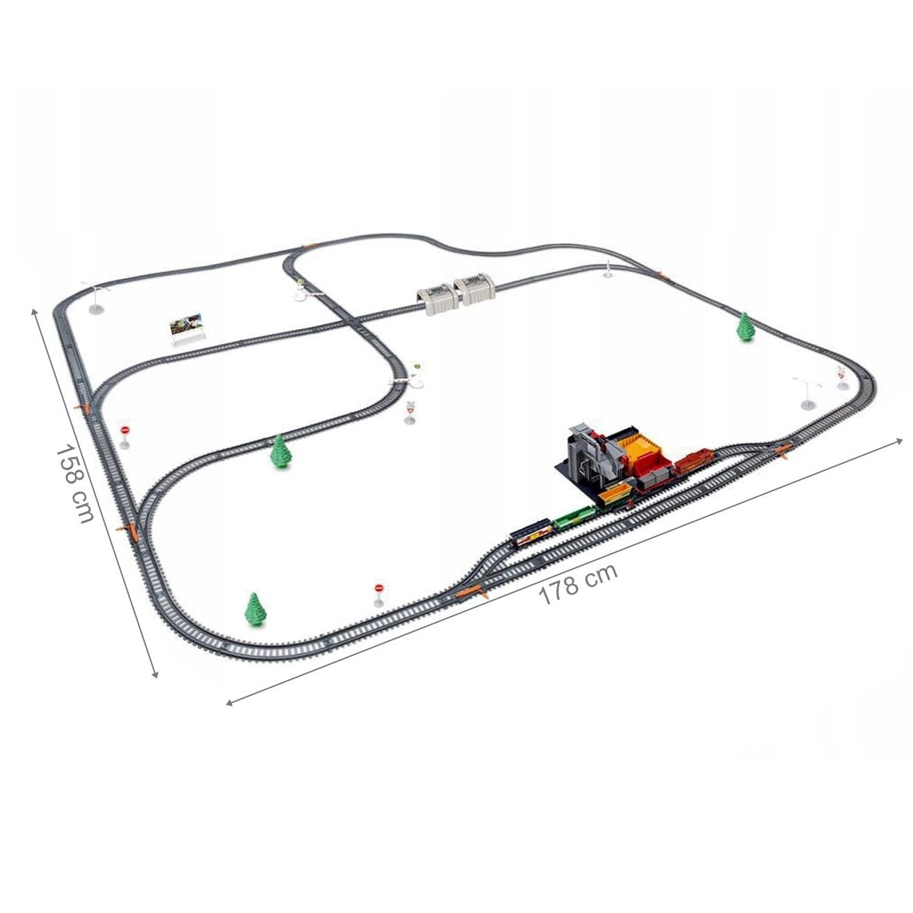 Circuit Trenulet Electric DIY "ISP Power Train World", 78 Piese, 1067 ...