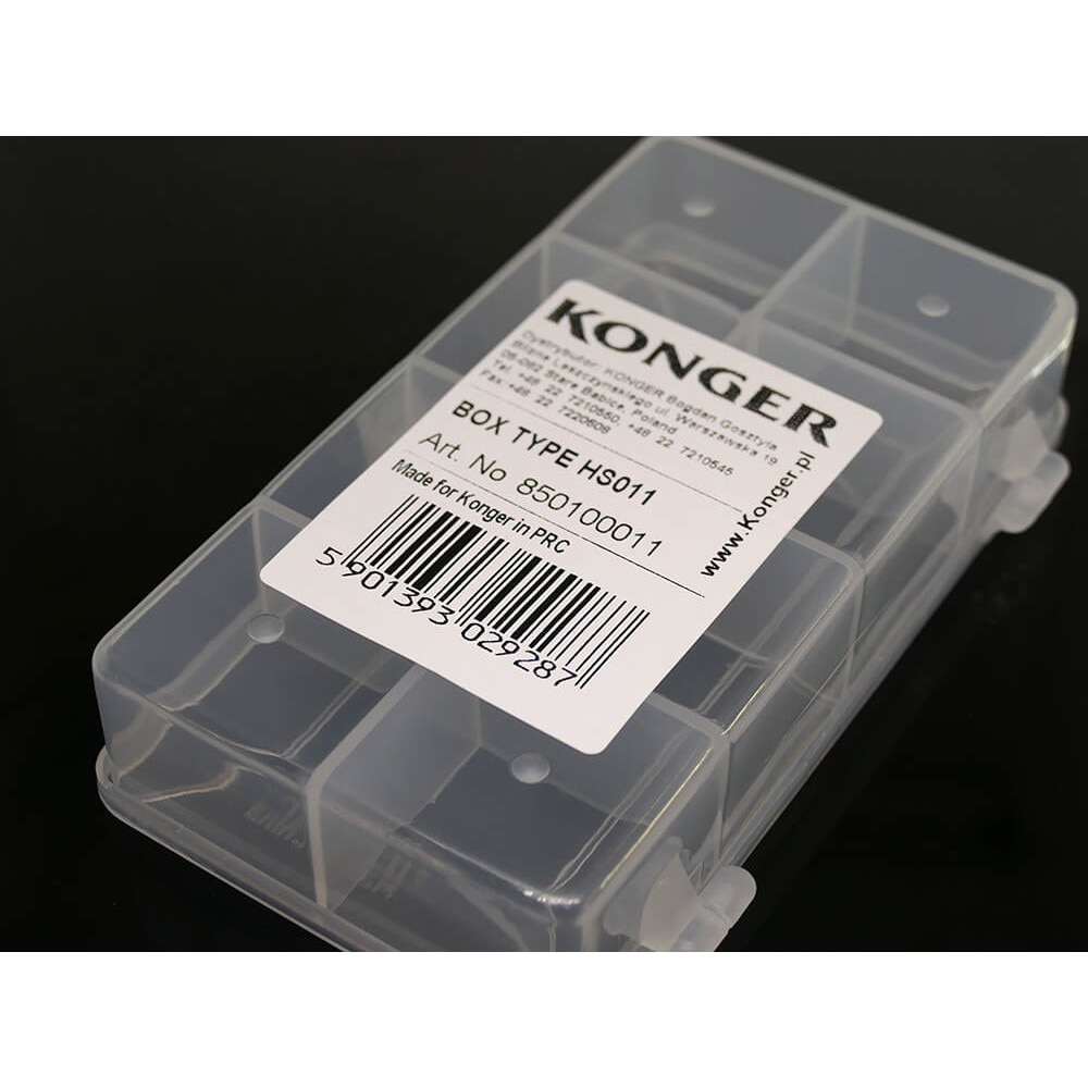 Cutie accesorii pescuit Konger, model HS011, 136x76x28mm, 7 compartimente - eMAG.ro
