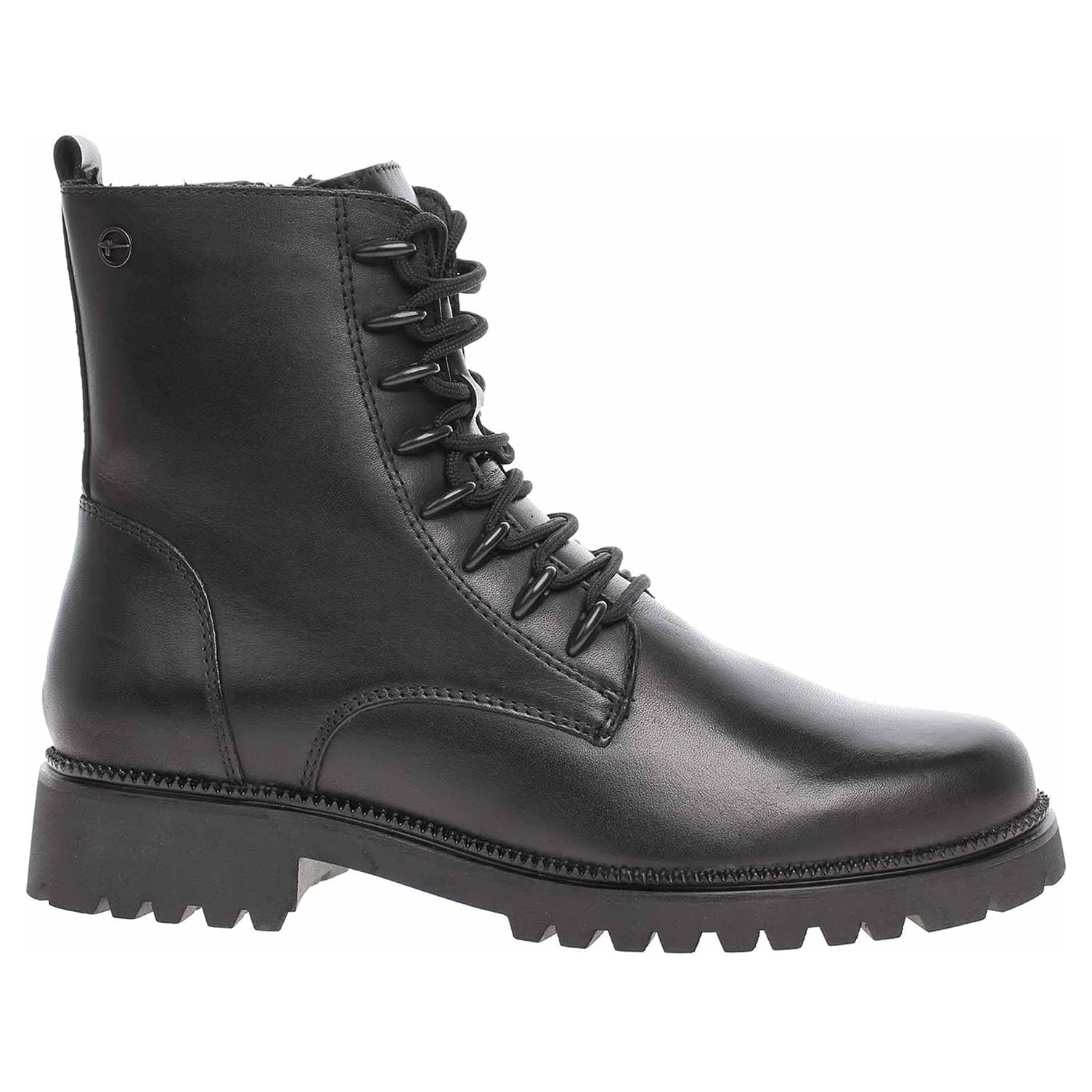 Botine dama, Tamaris, Piele, Negru, 40 - eMAG.ro