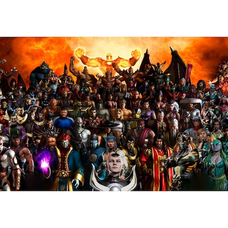 Poster Mortal Kombat All Characters, 61x90cm, poster1949, Multicolor ...