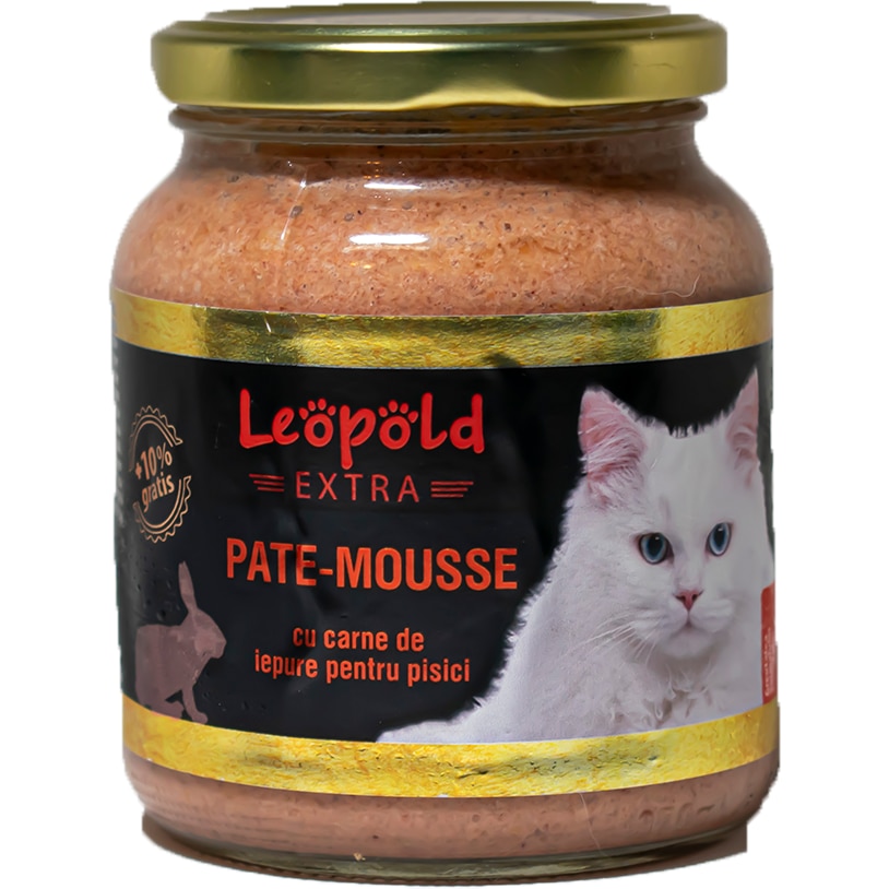 Pate-Mousse, Leopold, cu carne de iepure 300g - eMAG.ro