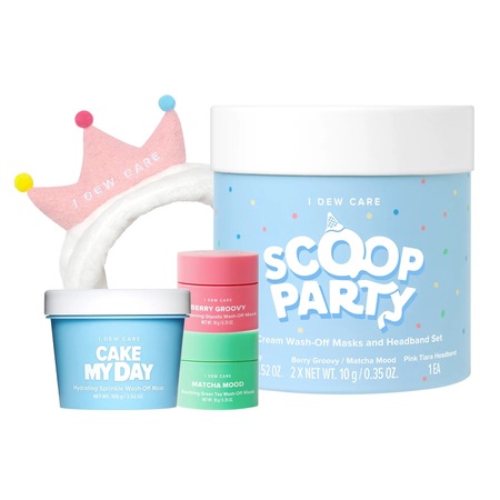 Set 3 masti coreene, Scoop Party, cu bentita inclusa, I Dew Care, 120 g ...