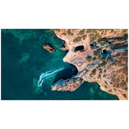 Prémium öntapadó tapéta, Priti Global, Canvas textúra, Azure beach ...