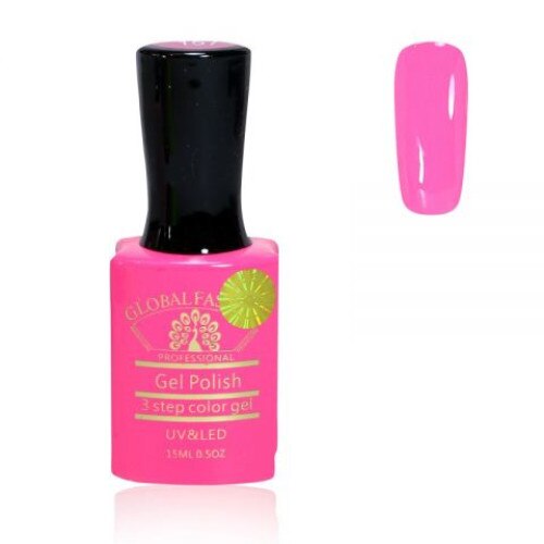 Oja semipermanenta, Global Fashion, Premium, 15 ml, Roz 157 - eMAG.ro