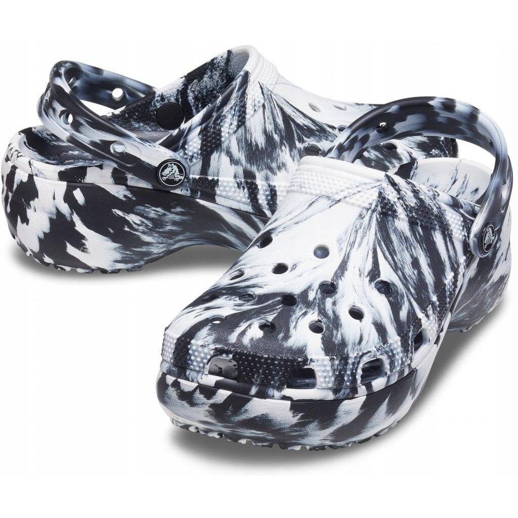 Сабо, Crocs, Полиуретанова пяна, Черно/бяло, 38.5 - eMAG.bg