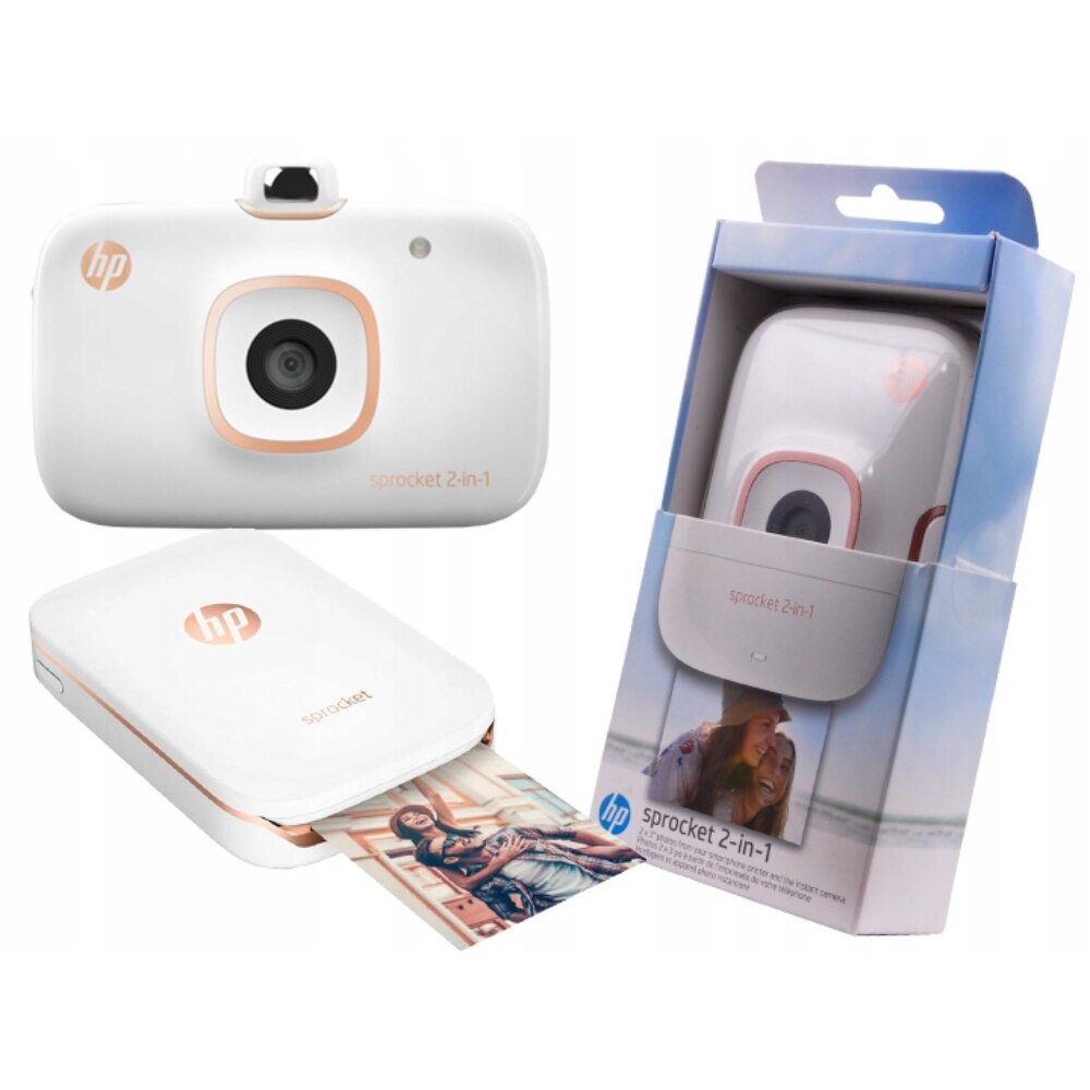 Camera foto instant, HP, 2in1, 5MP, Alb - eMAG.ro