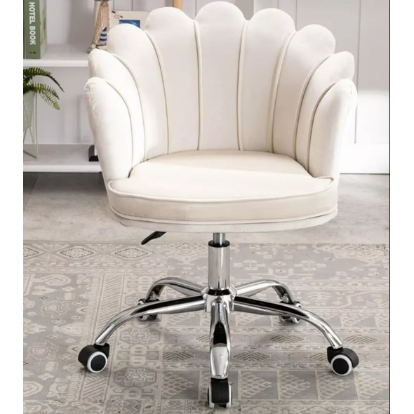 Scaun de birou, modern, din catifea, elegant, ergonomic, rotativ ...