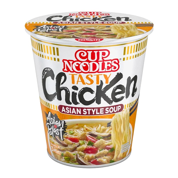 Supa instant Nissin Cup Noodle pui 63g - eMAG.ro