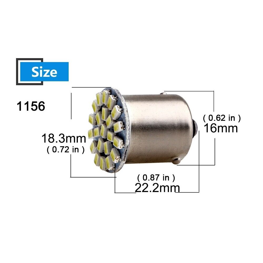 Bec Led alb auto 22 SMD BA15S 24V - eMAG.ro
