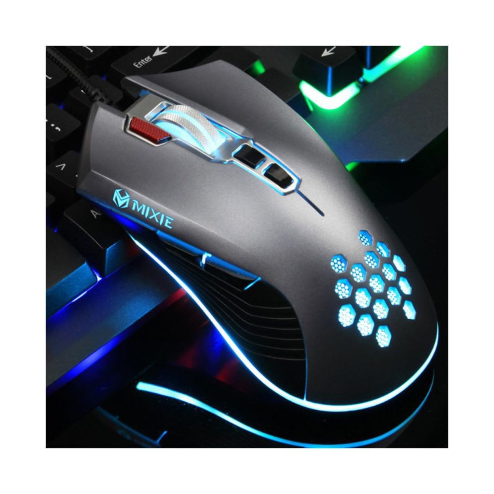 Mouse Mixie M10-728, Gaming, Retroiluminat RGB, Optic, 8D ...