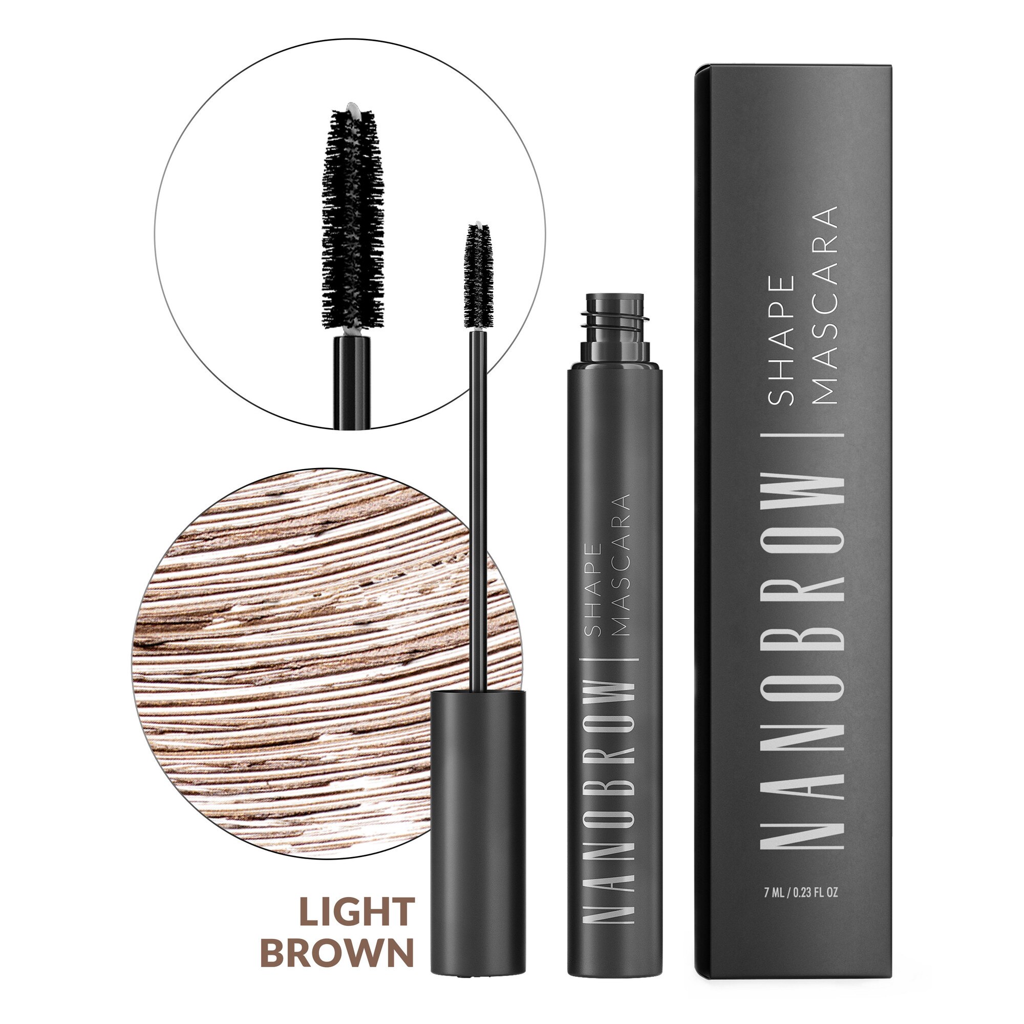 Спирала за веждии, Nanobrow, Shape Mascara, Light Brown - eMAG.bg