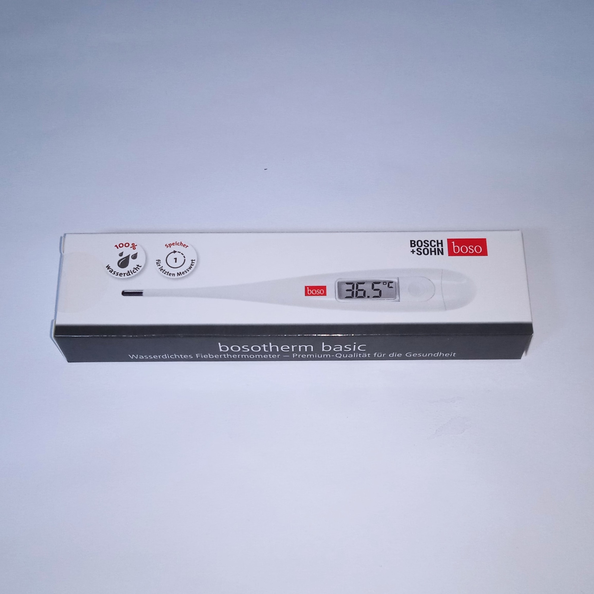 Електронен термометър BOSO Bosotherm Basic, Водоустойчив, Бял - eMAG.bg