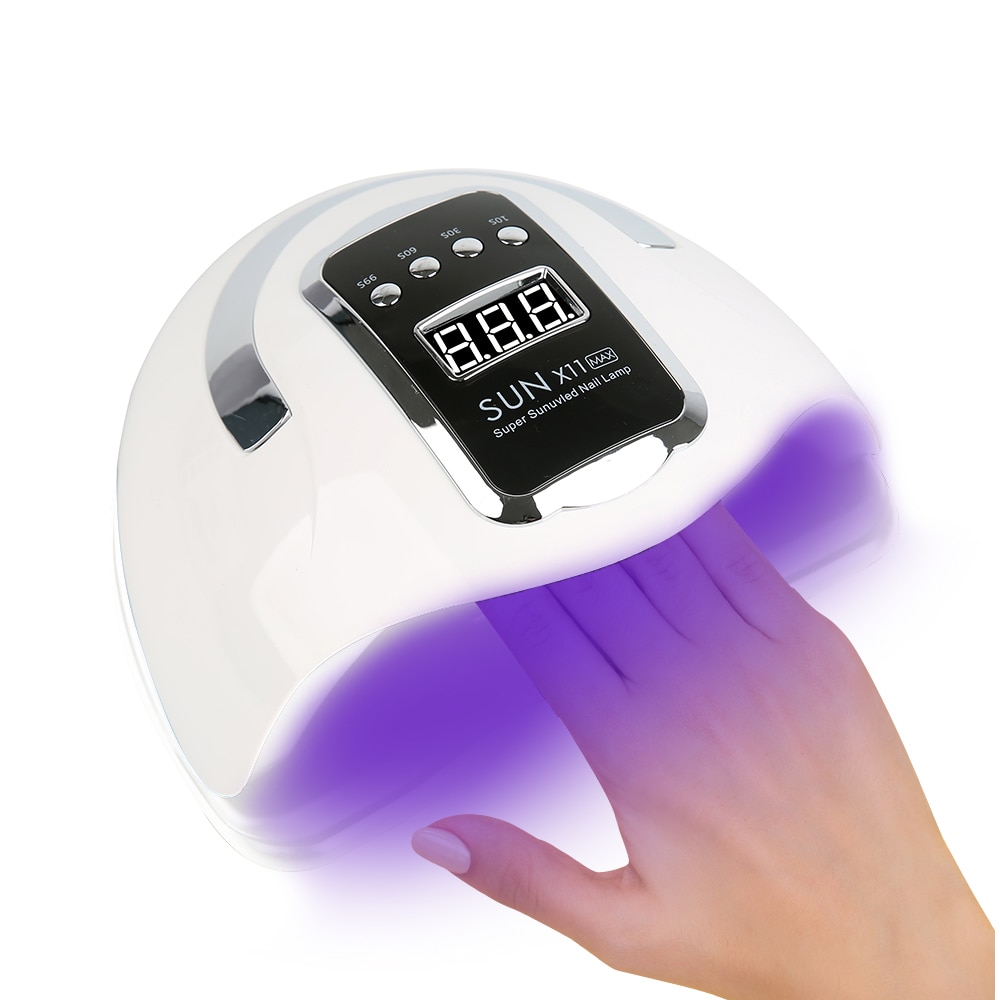 Професионална лампа за маникюр и педикюр Sun X11 Max, Бяла, UV/LED ...