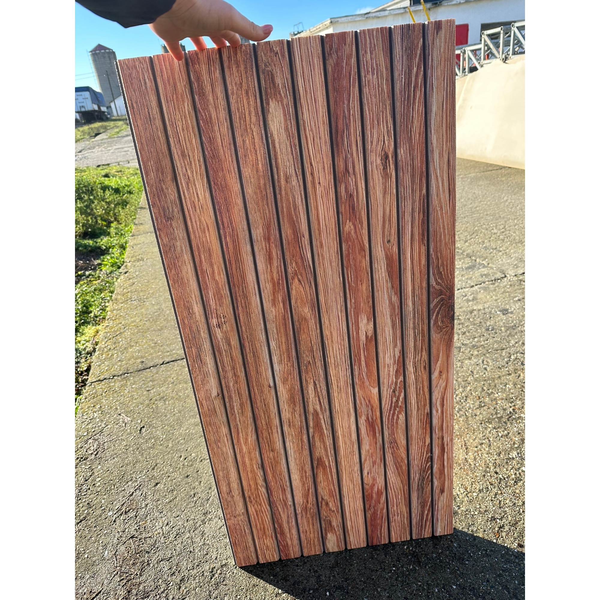 Placa decorativa polistiren, imitatie de lemn, 100 x 50 x 2 cm - eMAG.ro