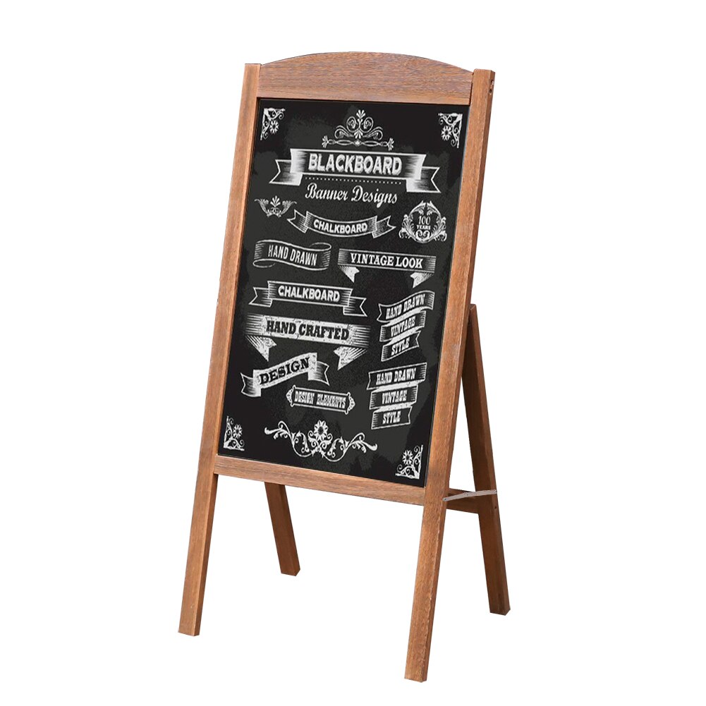Tabla afisaj stradal, Fativo, Lemn, 42.5x90cm, Maro/Negru - eMAG.ro