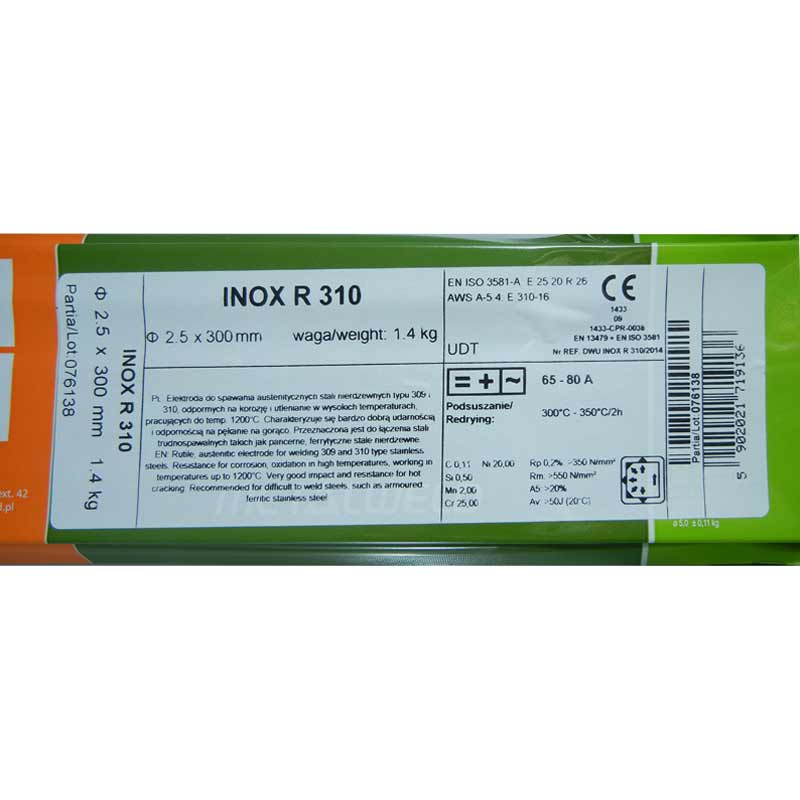 Electrozi Inox Metalweld E 310 - 2.5mm - 1.4 Kg/pachet - eMAG.ro