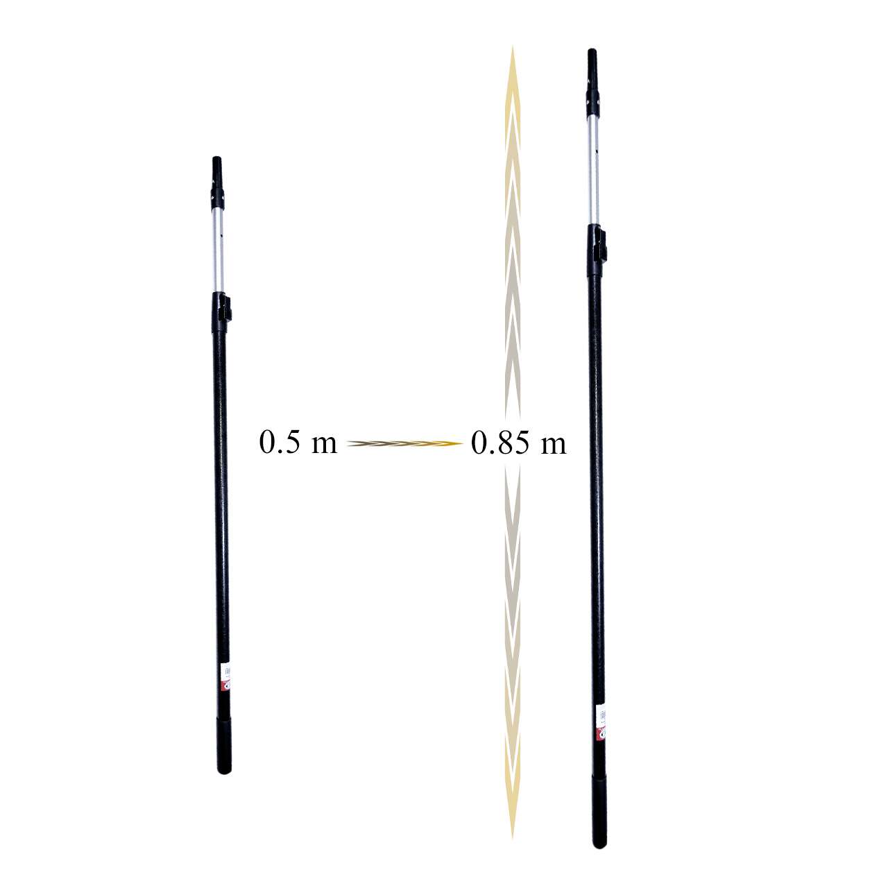 Maner prelungitor telescopic pentru gletiera profesionala, 0.5-0.85 m ...