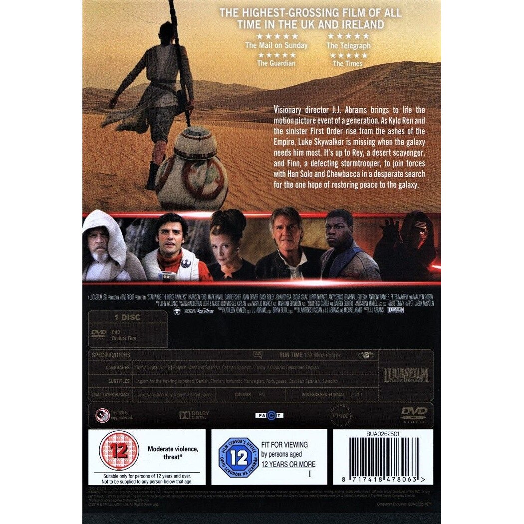 Star Wars: Episode VII - The Force Awakens (DVD) - eMAG.ro