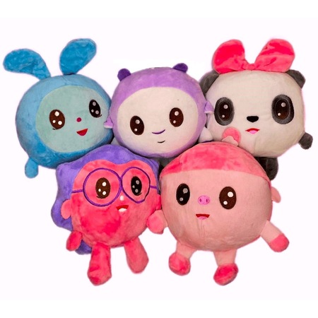 Set Jucarii de Plus BabyRiki, 5 Figurine Baby Riki, Milu, Topa, Ariciul ...