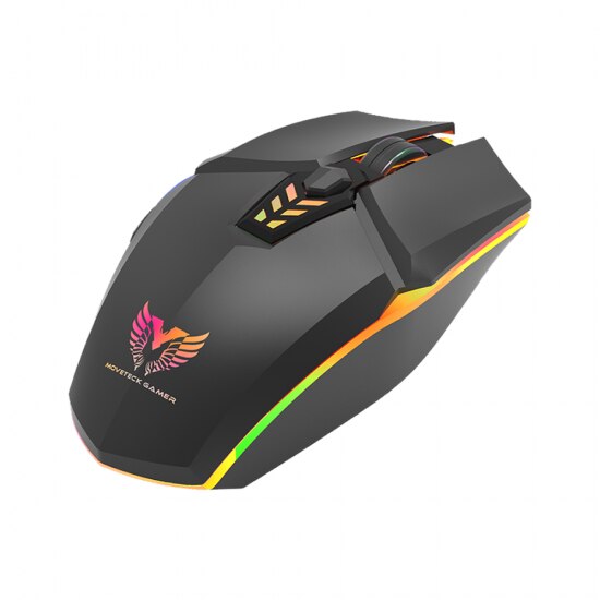 Mouse Moveteck TG-7210716, Gaming, Iluminare de fundal color, Optic, 6D ...