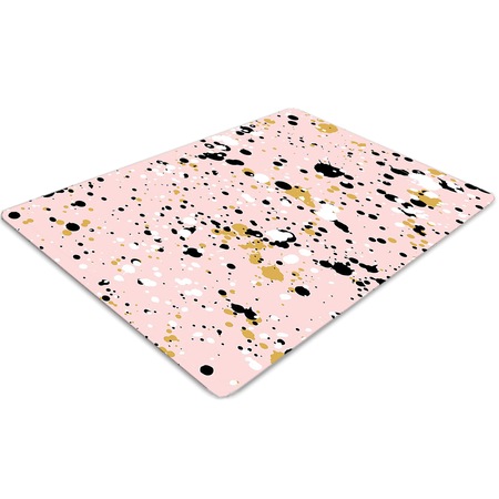 Covor PVC, Tulup, Vinil, Dreptunghi, Pete pictate, Roz, 120 cm x 90 cm ...