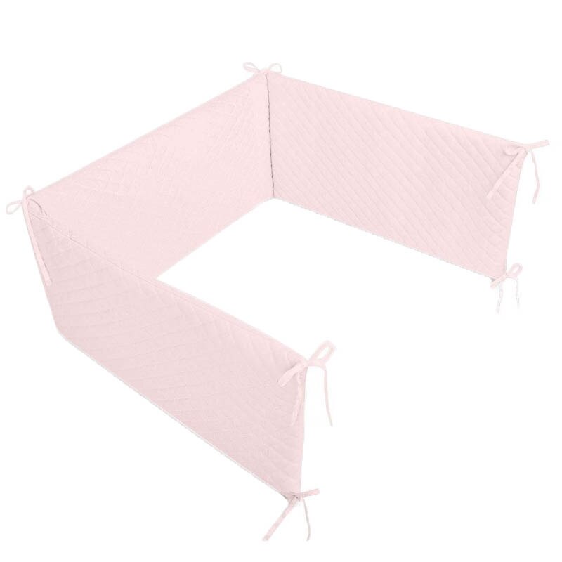 Protectie laterala pentru patut 180 x 30 cm MimiNu 286423-3, Roz - eMAG.ro