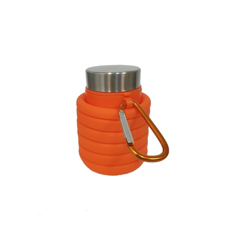 Bidonas apa pliabil, material cauciucat, capacitate 210-600 ml, culoare ...