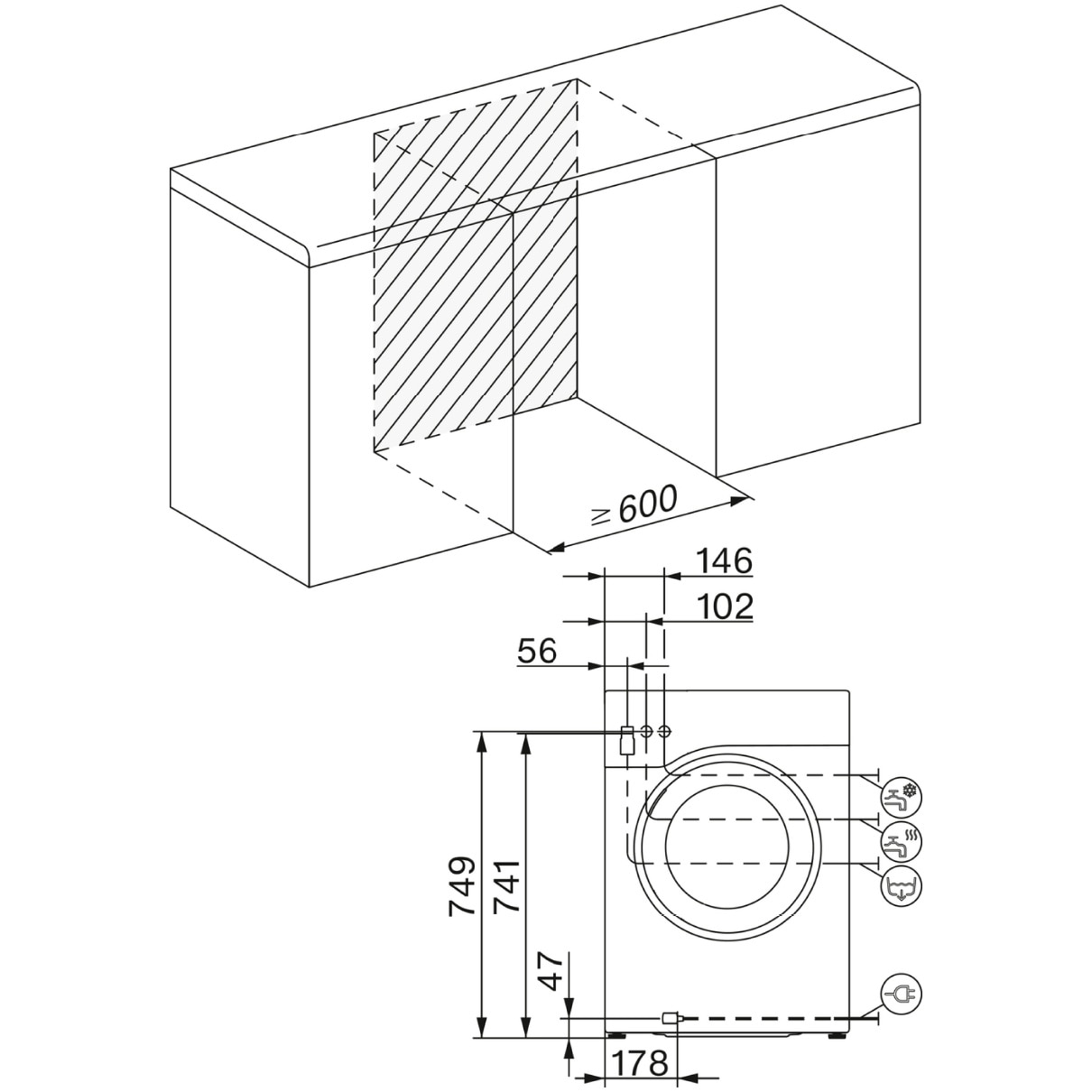 Masina de spalat rufe Miele WSD 023 WCS, 8 kg, 1400 RPM, Clasa A ...