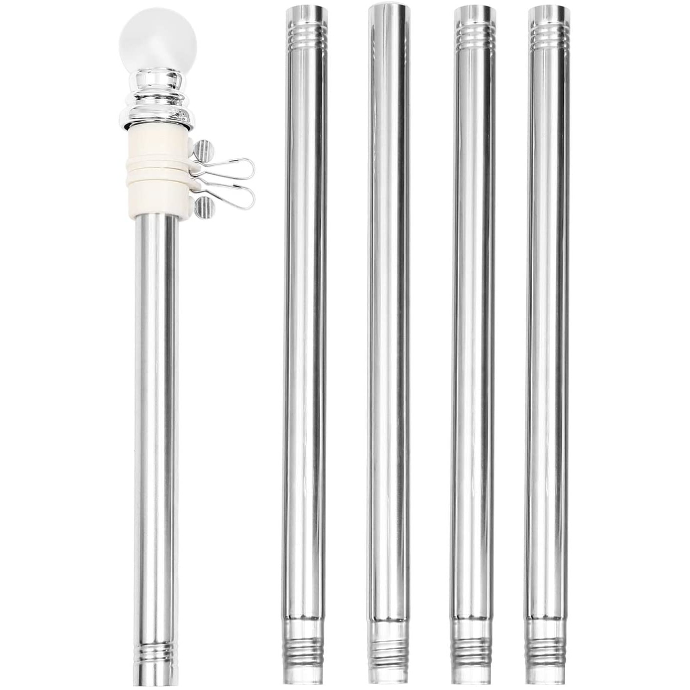 Lance metalica 180 cm, construita din 5 segmente, pentru steag - eMAG.ro