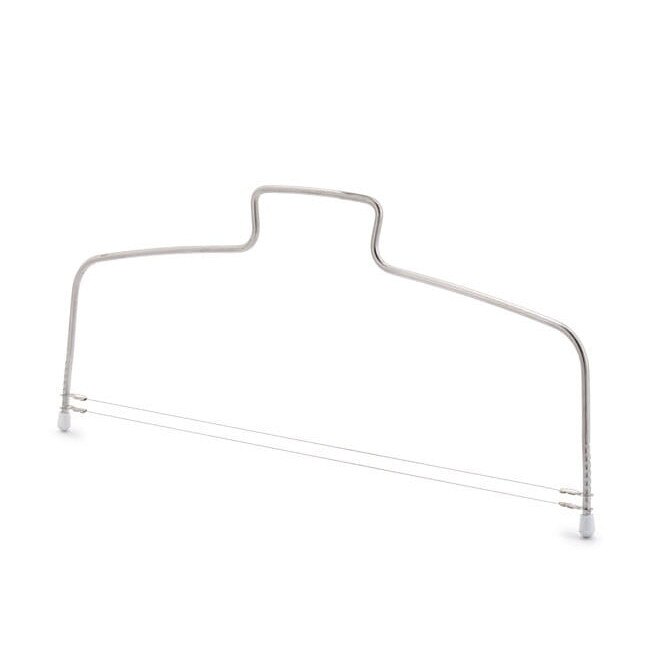 Feliator pentru blat de tort, Zola®, otel, 2 corzi, 33x16 cm, gri - eMAG.ro